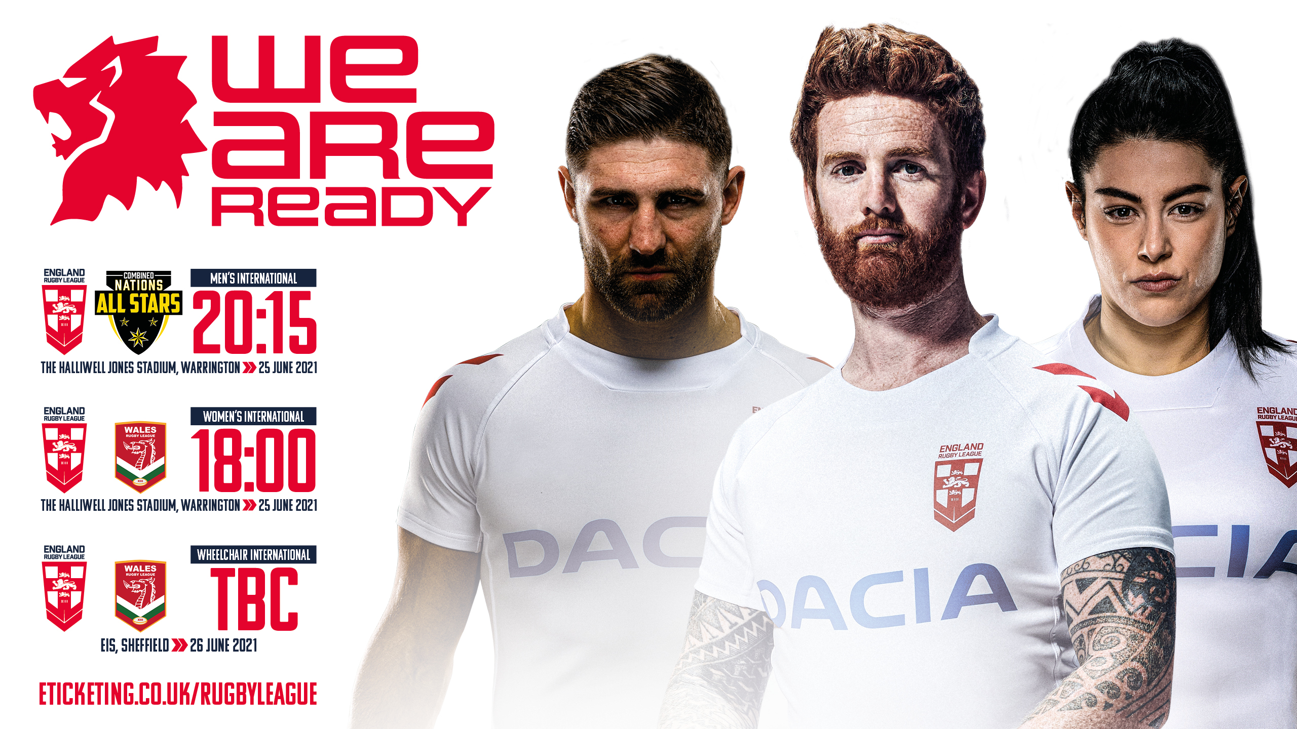 Three England teams to make history with international triple bill